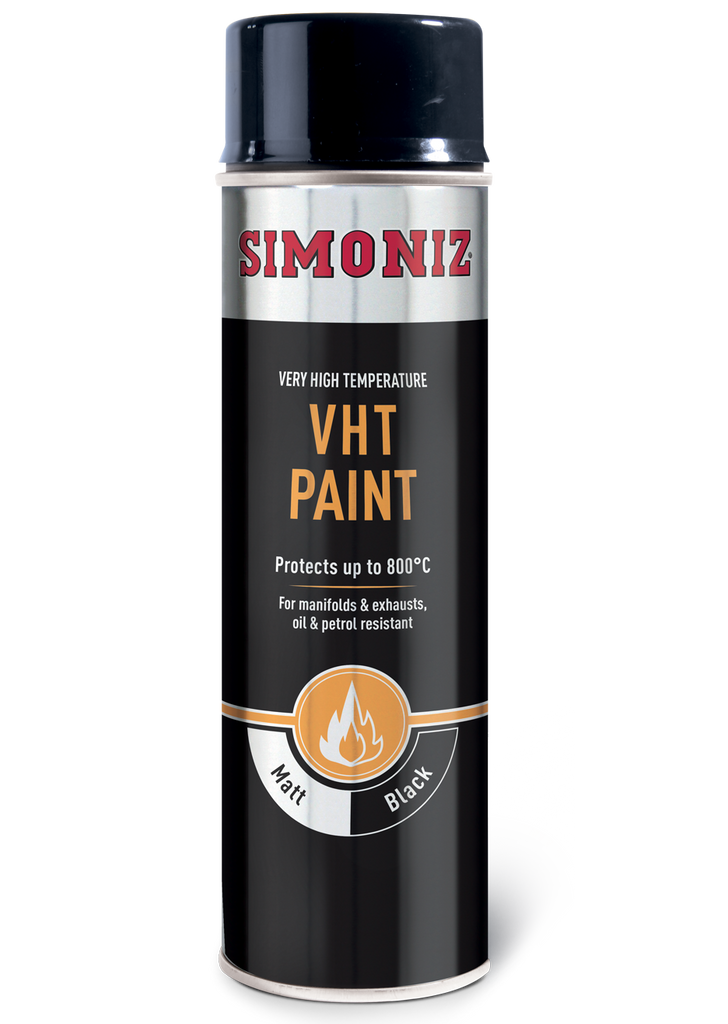 Simoniz Matt Black Very High Temperature VHT Spray Paint SIMVHT20D ...
